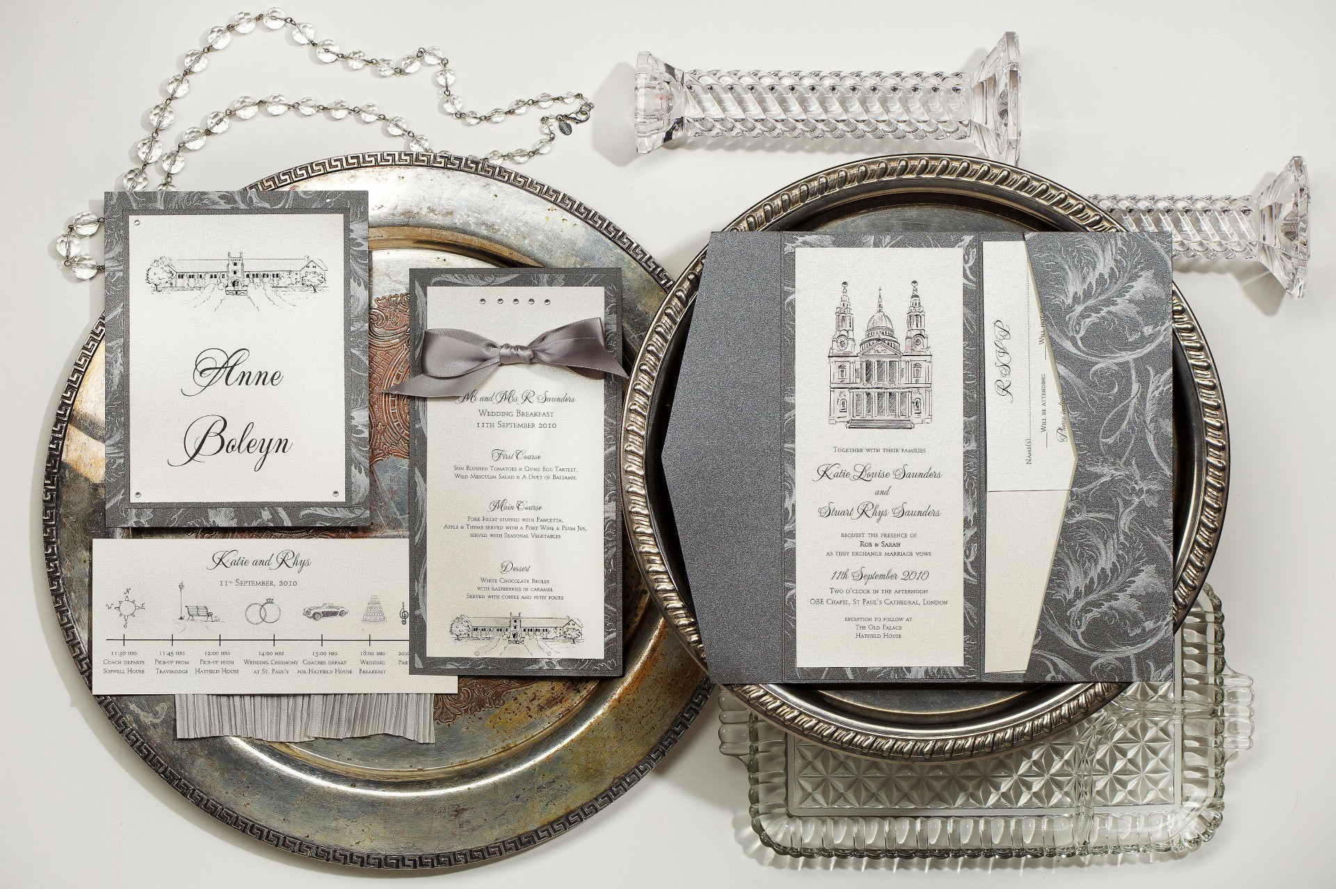 Illustrated Wedding Venue Wedding Invitations-Momental Designs