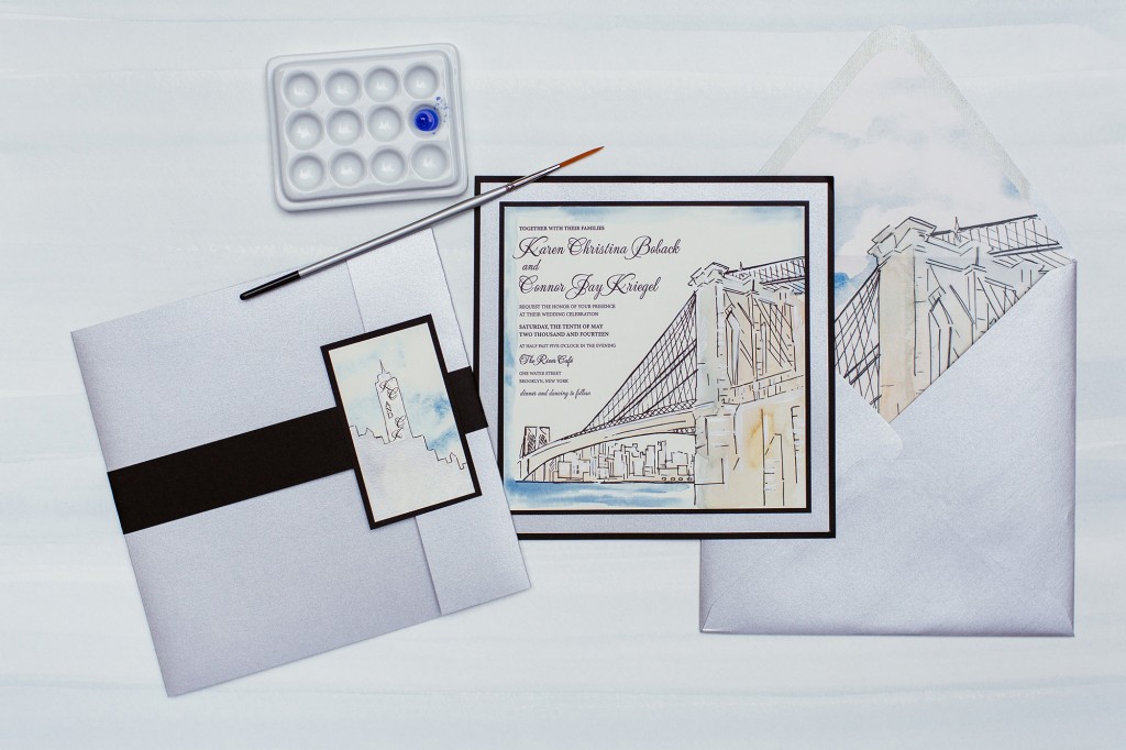 Illustrated Wedding Venue Wedding Invitations-Momental Designs