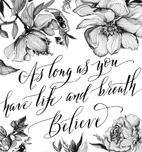 Painterly Prose with Custom Calligraphy
