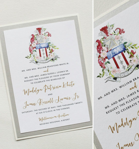 Watercolor Floral Bahamas Wedding Invitation - Momental Designs