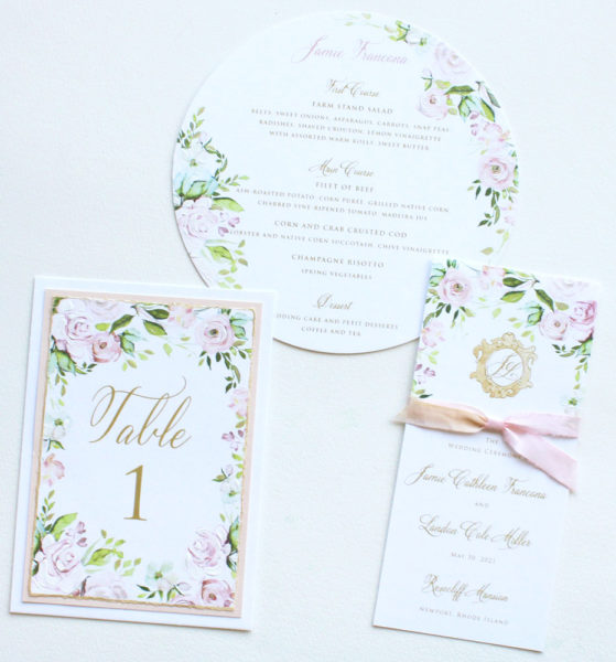 Hand Painted Architectural Wedding Invitations - Momental Designs