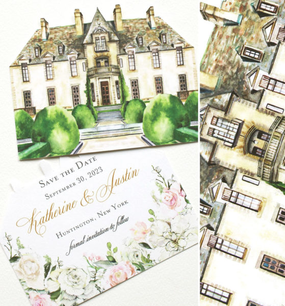 Oheka Castle Wedding Stationery Katherine M. - Momental Designs