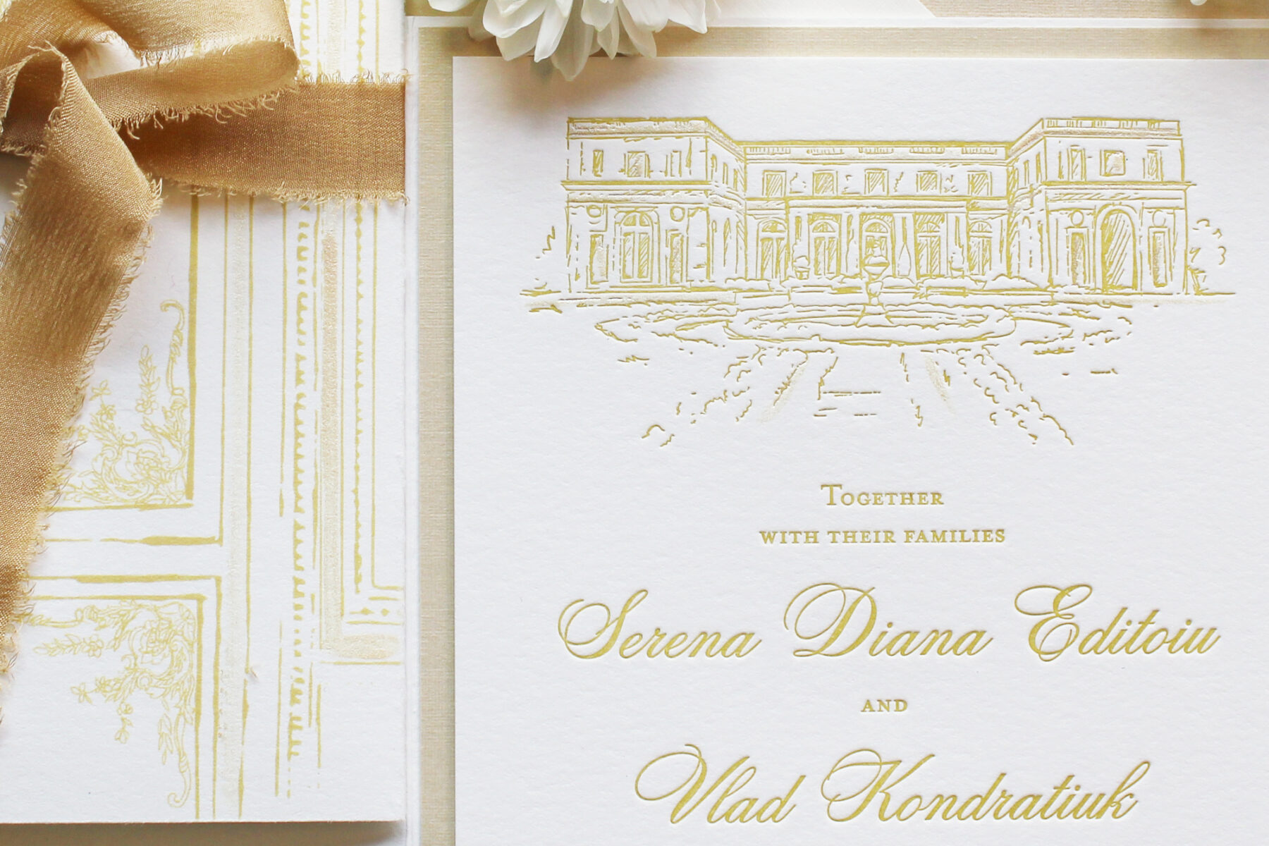 Illustrated Wedding Venue Wedding Invitations-Momental Designs