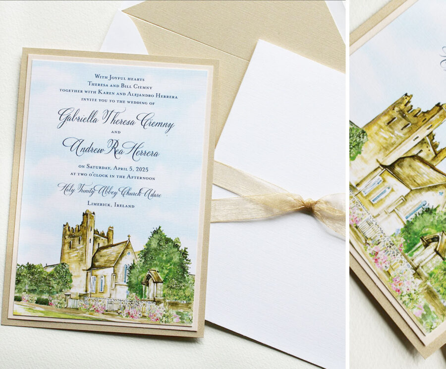 Adare Manor Wedding Stationery - Momental Designs