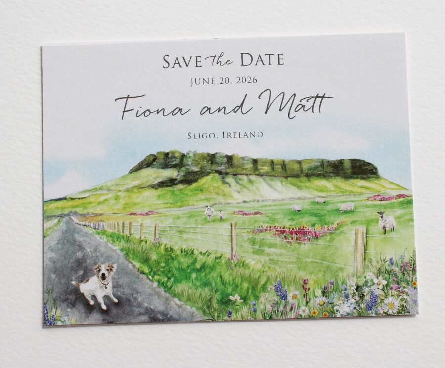 Sligo Ireland Destination Wedding Invites - Momental Designs