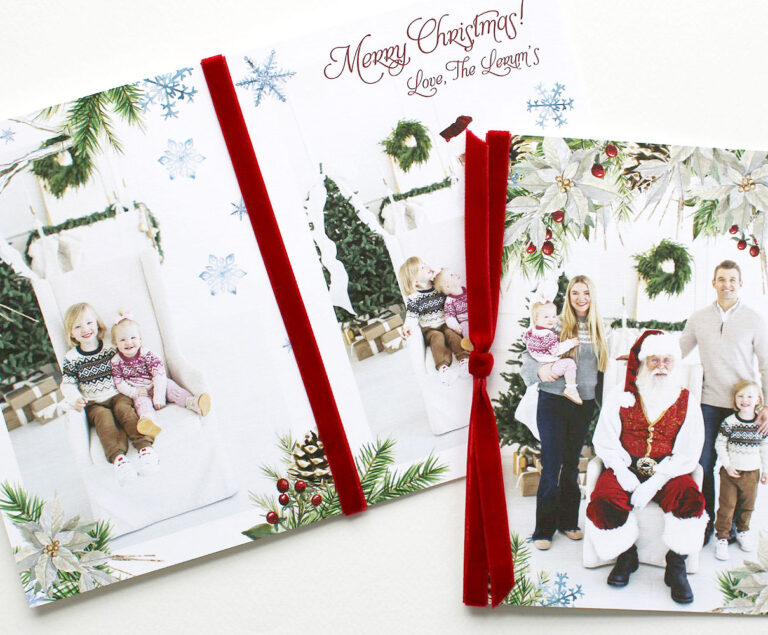 Embellished Family Photo Christmas Card - Momental Designs